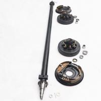 China 50mm Round Utility Trailer Axle with Hydraulic Brakes - 2500-3000 kg Capacity, 5×4.5