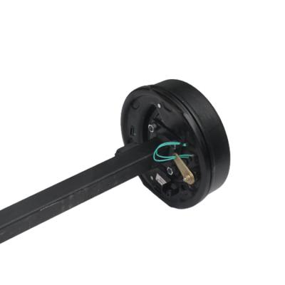 China 45mm Square Boat Trailer Axle 1200-2000kg Capacity with 10 Inch Electric Brakes and 745mm Hub Face for sale