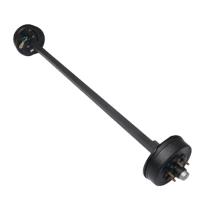 China 45mm Square Boat Trailer Axle 1200-2000kg Capacity with 10 Inch Electric Brakes and 745mm Hub Face for sale