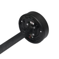 China 2500-3500kg 50mm Square Trailer Axle with 12-Inch Hydraulic Brakes for Boat Trailers for sale