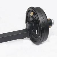 China OEM ODM Hot Dip Galvanized Trailer Drop Axles 1200kg to 2000kg with 12 Inch Drum Brakes for sale