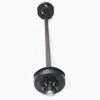 China 2000kg 12 Inch Drum Electric Braked Drop Axle with 50x50mm Solid Shaft for Horse Floats and Trailers for sale