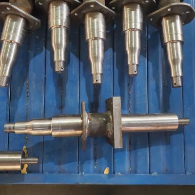 China 3500 lb Trailer Axle Spindle 60mm with Mounting Plate for Unbraked Truck and Boat Trailers for sale