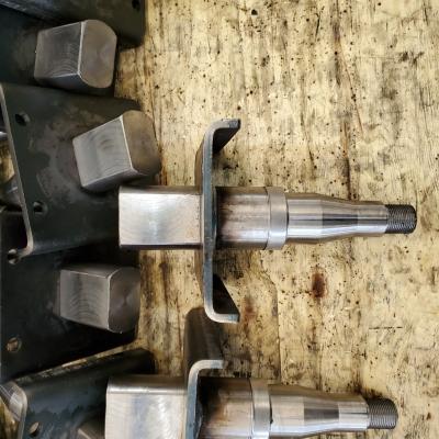 China 50×247mm Trailer Axle Spindle Replacement - 1500kg Capacity Stub Axle with Easy Lube System for sale