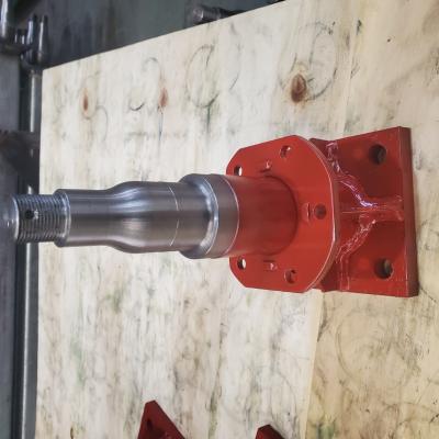 China 2000kg Capacity 60×300mm Trailer Axle Spindles with Mounting Plate for 12 Inch Brake Drums for sale