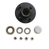 China 4'' PCD Trailer Axle Idler Hub Assembly HT250 QT450 4-Bolt for 900kg Axles for sale