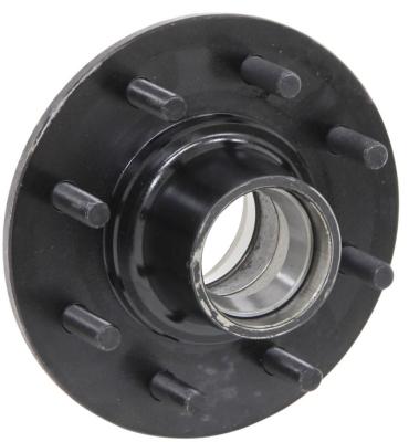 China 8 Bolts 6.5'' PCD Trailer Idler Hub Assembly for 7000 Lbs Axle with 25580/14125A Bearings for sale