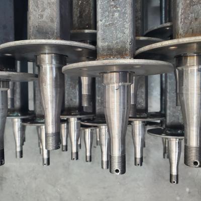 China OEM 40MM Round Trailer Axle 3500 Lb Capacity Straight Unbrake Design with Mounting Plate for sale