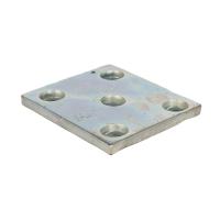 China 60mm Leaf Spring U-Bolt Plate for Trailer Suspension - 3500kg Axle Capacity, 1500kg Spring Load for sale