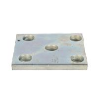 China 60mm Leaf Spring U-Bolt Plate for Trailer Suspension - 3500kg Axle Capacity, 1500kg Spring Load for sale