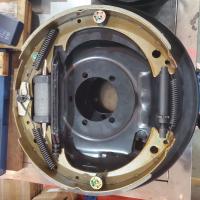 China 12x2-1/4 Inch Hydraulic Trailer Brake with Emergency Parking Lever - 7000 lb Capacity Duo-Servo Design for sale