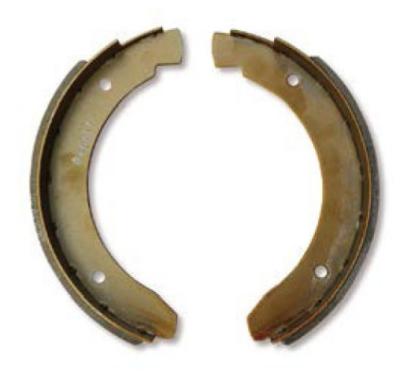 China 9x1 3/4 Inch Electric Brake Shoes 2000-7000 lbs Load Capacity 12V OEM ODM for sale