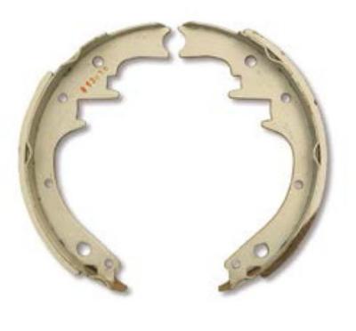 China 10x2 1/4 Inch Trailer Hydraulic Brake Shoes Self-Adjusting 3500 lbs Capacity 12V Electric for sale