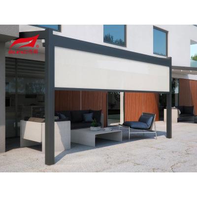 China 10' × 13' Aluminum Outdoor Louvered Pergola Deck Garden Patio Gazebo With Adjustable Roof for sale