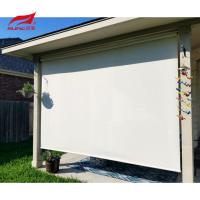 China Sunshade Waterproof Outdoor Roller Blinds Smart Motorized Zip Track Blinds for sale