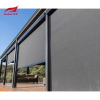 China Waterproof Motorized Roller Blinds Patio Smart Sunshade Window for sale