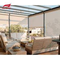 China Motorized Outdoor Roller Blinds Patio Window Sunshade Zip Track Blinds for sale