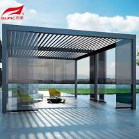 China Outdoor Bioclimatica Motorized Aluminum Pergola Shade Waterproof Garden House for sale