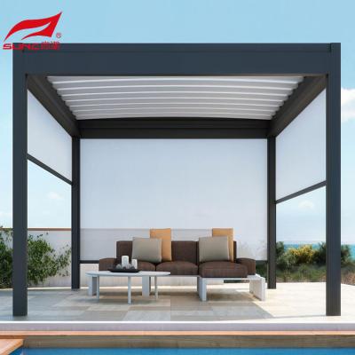 China Outdoor Bioclimatica Motorized Aluminum Pergola Shade Waterproof Garden House for sale