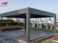 China 3x4m Motorized Aluminum Louvered Roof Led Light Rodent Proof Swimming Pool for sale