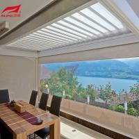China Aluminum Motorized Louvered Pergola Waterproof Awning 4 X 6mm for sale
