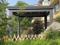 China Motorized Garden Outdoor Aluminium Pergola Rodent Proof With Zip Screen for sale