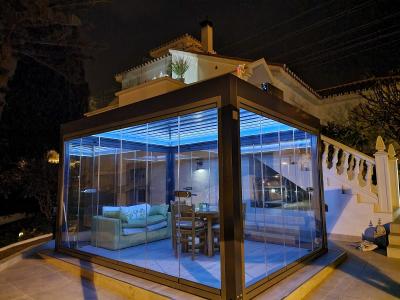 China Garden Motorized Aluminum Pergola Accessories Outdoor Patio Louvres for sale