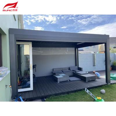 China Bioclimatic Motorized Aluminium Pergola Louvered 10
