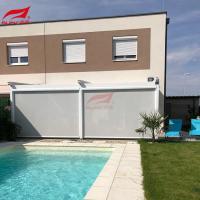 China Window Outdoor Roller Blinds Waterproof Patio External Pergola Motorised Zipscreen Blinds for sale
