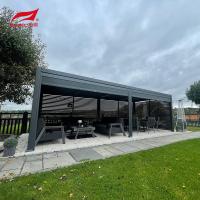 China Waterproof Outdoor Roller Blinds Motorized Pergola With Aluminium Shutter for sale