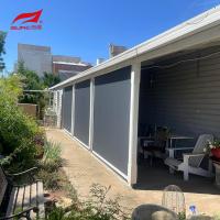 China Motorized Outdoor Roller Blinds Patio Retractable Zip Screen Electric Blinds for sale