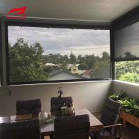 China Customized Electric Outdoor Roller Blinds Retractable Pergola Patio Sun Shade for sale