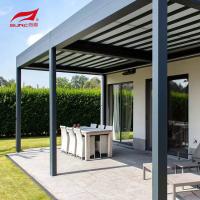 China Outdoor Aluminium Alloy 6063 Louvered Pergola With IP67 Testing And Drainage System for sale