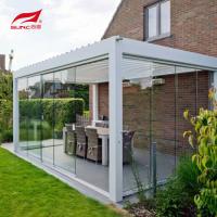 China Outdoor Aluminium Alloy 6063 Louvered Pergola With IP67 Testing And Drainage System for sale