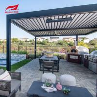 China Outdoor Aluminium Alloy 6063 Motorized Louvered Pergola With IP67 Testing for sale