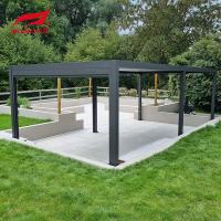China Motorized Aluminium Alloy 6063 Pergola With IP67 Testing Louver Blades for sale