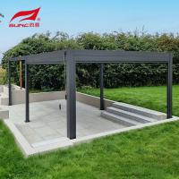 China Motorized Aluminium Alloy 6063 Pergola With IP67 Testing Louver Blades for sale