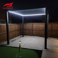 China All Stainless Steel Post Of Motorized Waterproof Outdoor Garden Pergola With Ip67 Testing for sale