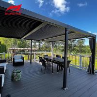 China Motorized Aluminium Alloy 6063 Pergola With IP67 Testing Louver Blades for sale