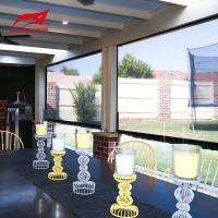China Outdoor Sunshade System with Insect Proof and Roller Motor Zip Track Outdoor Blinds for sale