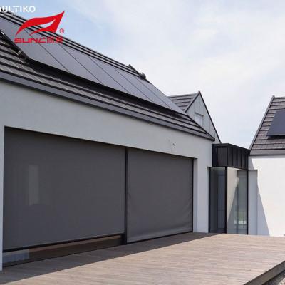 China Motorized Window Roller Shade Standard Colors Sunshade System Outdoor Roller Blind for sale