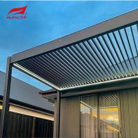 China Adjustable Louvered Roof Motorized Aluminum Pergola 6063 T5 for sale