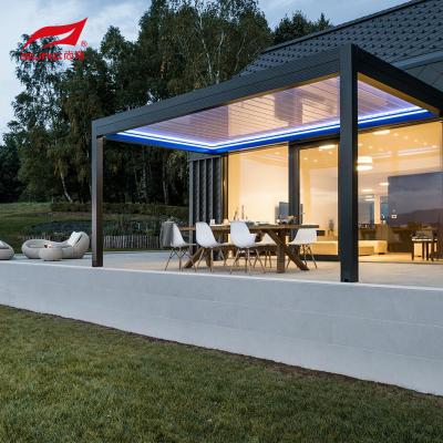 China Waterproof Windproof Customized Aluminum Pergola Prototype Machining For Office Room Space for sale