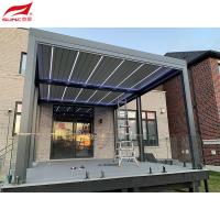 China Outdoor Motorized Garden Aluminium Pergola With SS Grade 304 and a Remote Control for sale