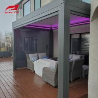 China Customized Size Motorized Aluminum Pergola For Outdoor Swimming Pool for sale