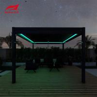 China Freestanding Motorized Aluminum Pergola For Swimming Pool In Wall Mounted Design for sale
