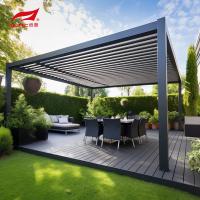 China Freestanding Motorized Aluminum Pergola For Swimming Pool In Wall Mounted Design for sale