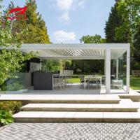 China Swimming Pool And Garden Motorized Aluminum Pergola With Customized Size for sale