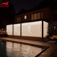 China Modern Customized Downpipe size and Frame with SS Garde 304 Motorized Aluminium Pergola for sale