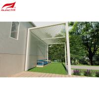 China Customized Aluminum Motorized Pergola with Adjustable Louvers for sale